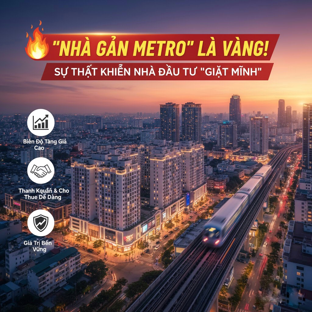 Nhà gần Metro: Cơn sốt bất động sản 2026 dần hiện hình | Tư vấn | Chợ Đất